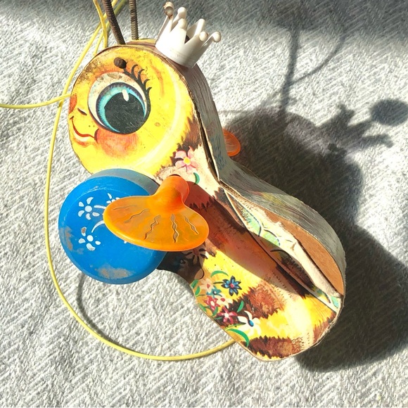 Fisher-Price | Toys | Vintage Fisherprice Queen Buzzy Bee Wooden Toy ...